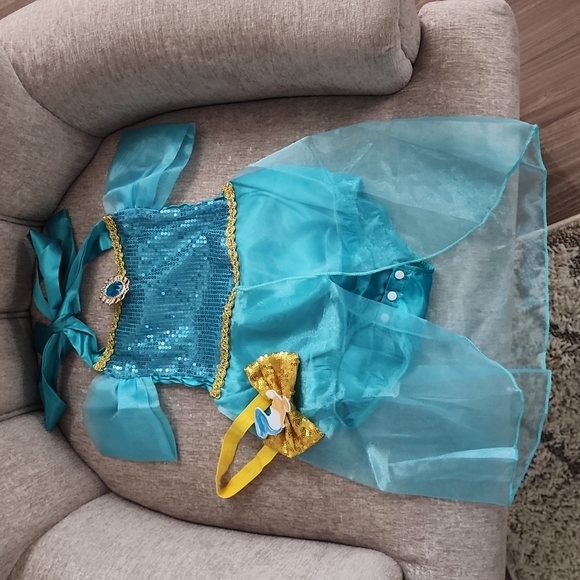 Costumes | Princess Jasmine Blue Outfit And Bow | Poshmark